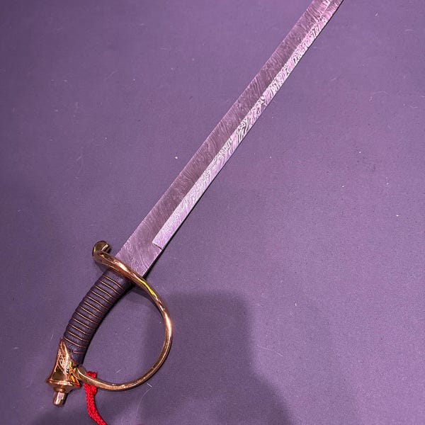 Hand Forged, Custom Damascus Steel Sword 30 Inches, Kris Blade, Keri ...