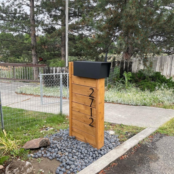 Anthony AB - All Black Minimalist - Contemporary Mailbox- Vsons Design ...