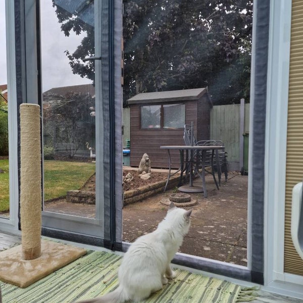 Small Custom Flat Cats Window Screens - Mesh Window Protection for Cats ...