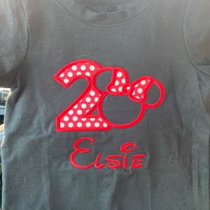 3rd Birthday Applique Machine Embroidery Design Mouse Ears | Etsy