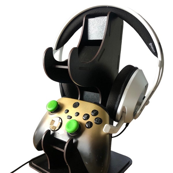 Controller Stand & Headphone Holder Svg Laser Cut Files - Controller ...