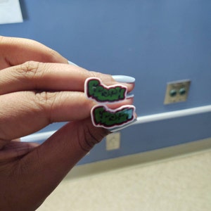 Demons Earrings.demons Jewelry. Fork Em. Vic. White Columns. - Etsy