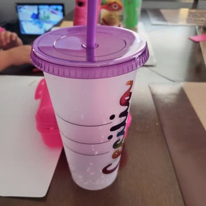 Neon Sign Cold Cup Personalized With Name | Etsy