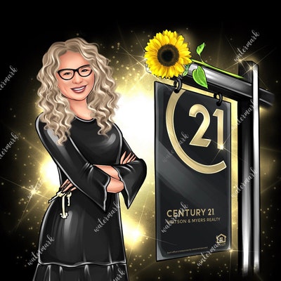 Real Estate Logo, Realtor Logo, Real Estate Agent Logo,cartoon Logo ...