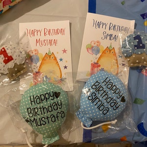 Personalised Catnip Fabric Birthday Balloon Gotcha Day Gift - Etsy UK