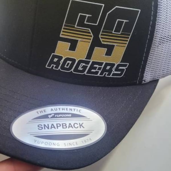 Custom Racing Number Hat, Racing Name and Number Hat, Personalized ...