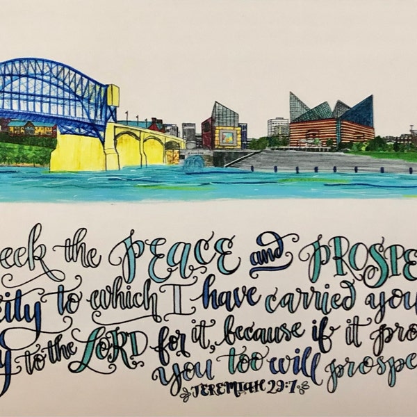 Joshua 1:9, Be Strong and Courageous, Bible Verse Printable, Hand Drawn ...