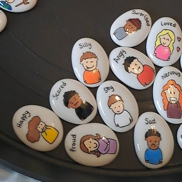 Emotion Stones - Feelings - Story Stones - How Do You Feel Today ...