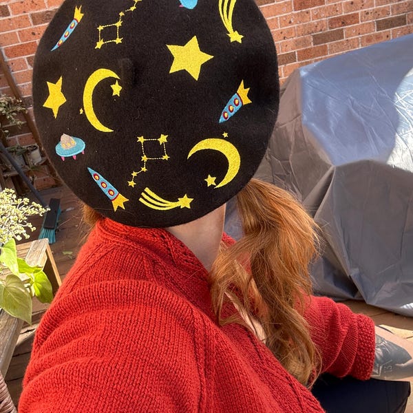 Space Beret - Etsy