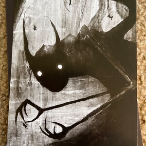 Raven Ghost, Small Art Print, Wall Art for Home, Creepy Gift Ideas ...