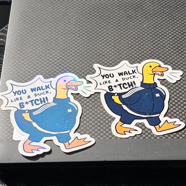 RM Rpwp Sticker, You Walk Like a Duck Btch, Groin Vinyl Stickers ...
