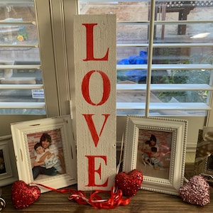 STENCIL Vertical Love Stencil 5 X 24 Reusable - Etsy