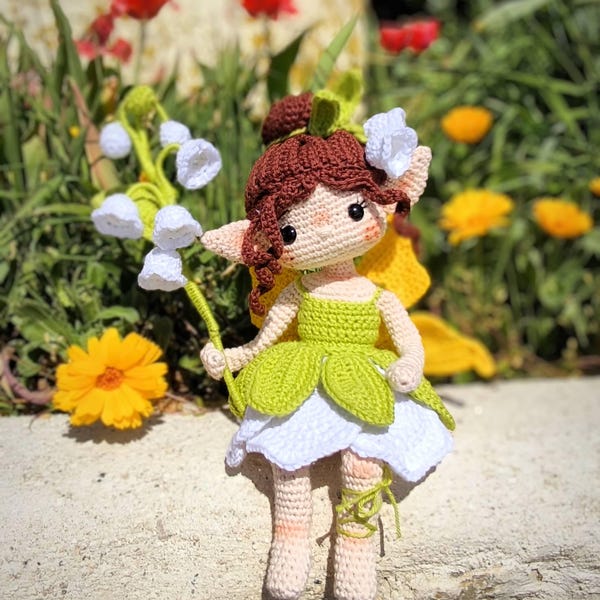 Amigurumi Rosie Girl Doll, Crochet Mermaid Doll, Crochet Unicorn Doll ...