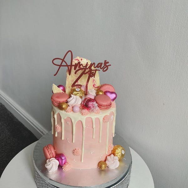 Congratulations Cake Topper Arabic Alf Mabrook Various Sizes & Colours ...