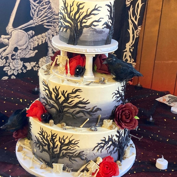 Raven Heart 225-234 Cake Topper - Etsy