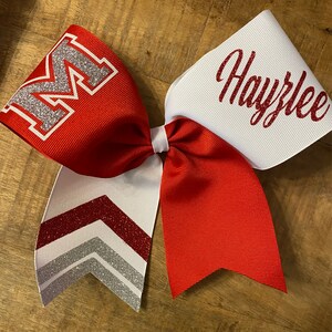 3 Personalized Custom Texas Size Cheer Bow Single - Etsy