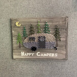 Welcome to Our Campfire With Marshmallow's String Art | Etsy