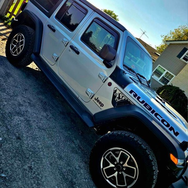 Peace Finger Sign in 3D Black for Jeep Wrangler JK/JKU Rear Tail Light ...