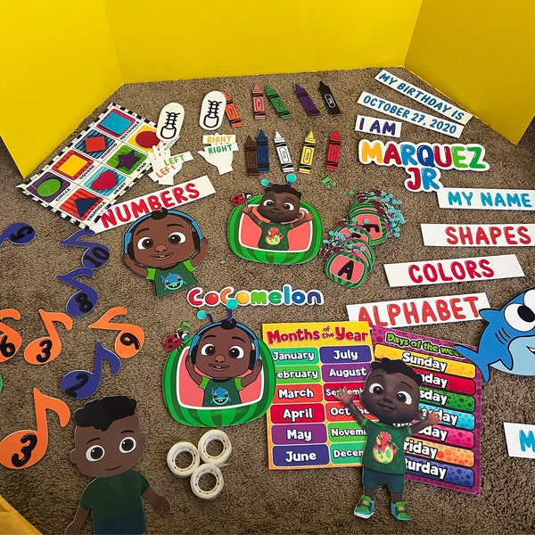 Mickey Mouse Learning Board DIY - Learning Board Cut Out Pieces for ...