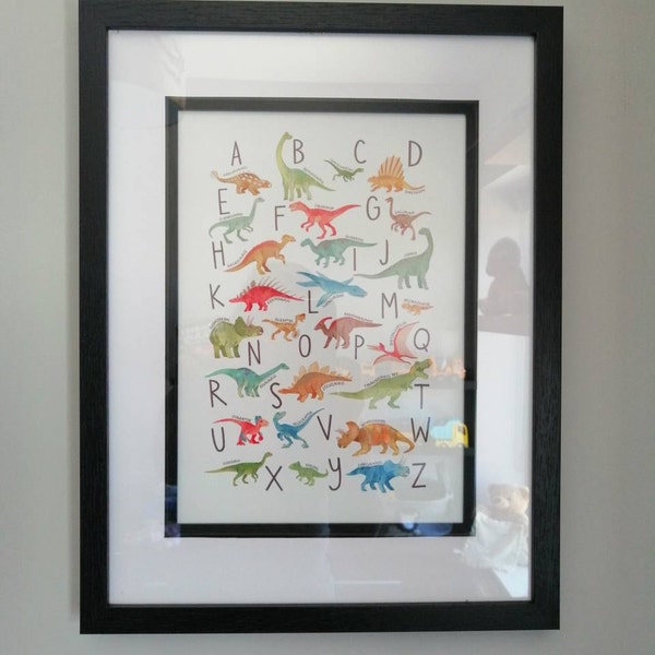 Dinosaur Alphabet Print, ABC Printable, Alphabet Print, Dinosaur ...