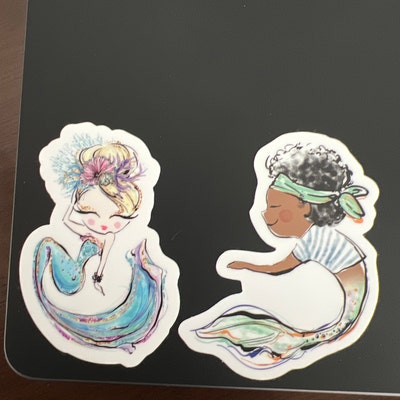Adeline Mermaid Girl Decal Hawaii Waterproof Little Mermaid Sticker ...