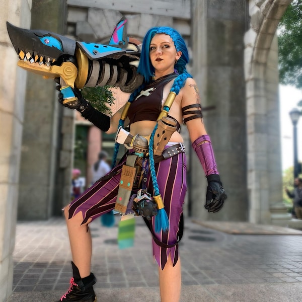Jinx Arcane Fishbones Cosplay Blueprint and Instruction Guide (PDF) - Etsy