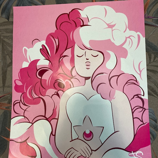 Steven Universe: Rose Quartz Portrait - Etsy