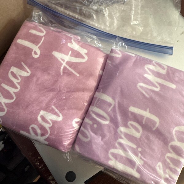 Plush Minky Name Blanket - Etsy
