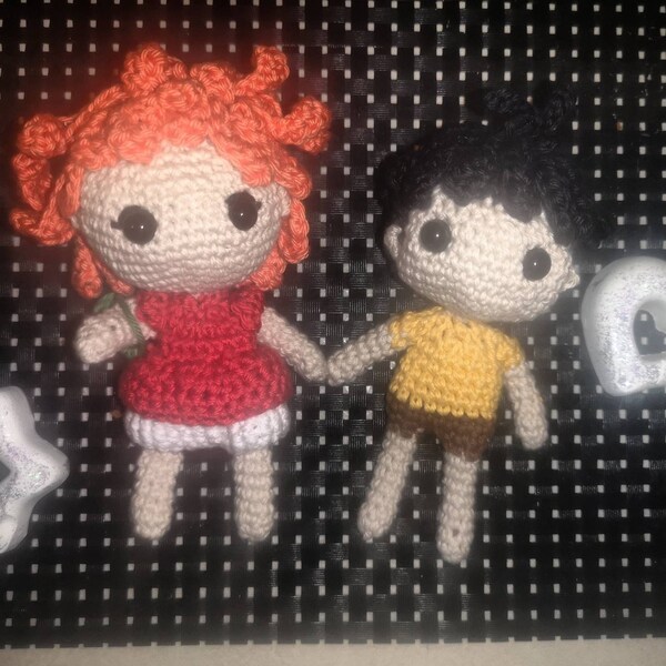 PDF: Ponyo & Sosuke Amigurumi - Crochet Pattern by Crochelandia - Etsy