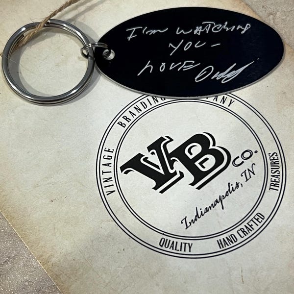 Handwritten Key Chain, Your Handwriting Keychain-or Font, Personalized ...