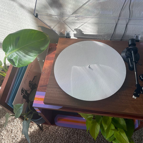 Full Grain Leather Turntable Mat, Turntable Slip Mat, Anti-static ...