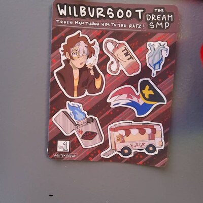 LIMITED Tntduo Chibi Stickers DSMP / Dream SMP Alex Quackity, Wilbur ...