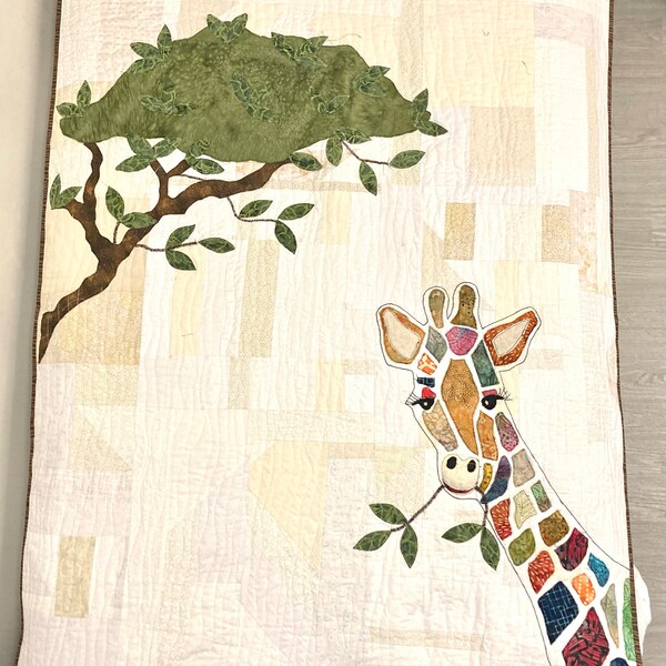 Giraffe Applique Pattern: Jill the Gentle Giant Quilt Block (PDF ...