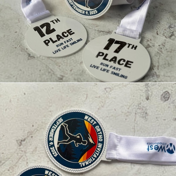 Custom Metal Medal With Ribbon – Personalized Award, Full Custom Shape ...