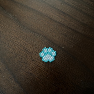 PDF Rainbow Pawprint Brick Stitch Pattern | Beading Pattern | Charms ...