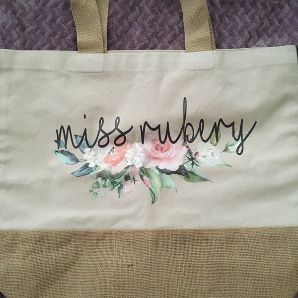 Personalised Large Tote Bag, Large Shopper Bag, Uni Bag, Personalised ...