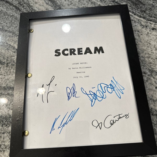 Scream Movie Horror Movie Script Original Full Screenplay - Etsy