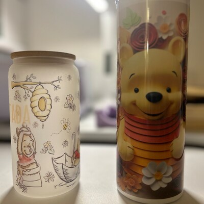 3D Butterfly 20oz Tumbler Sublimation Stained Glass Design, Realistic ...