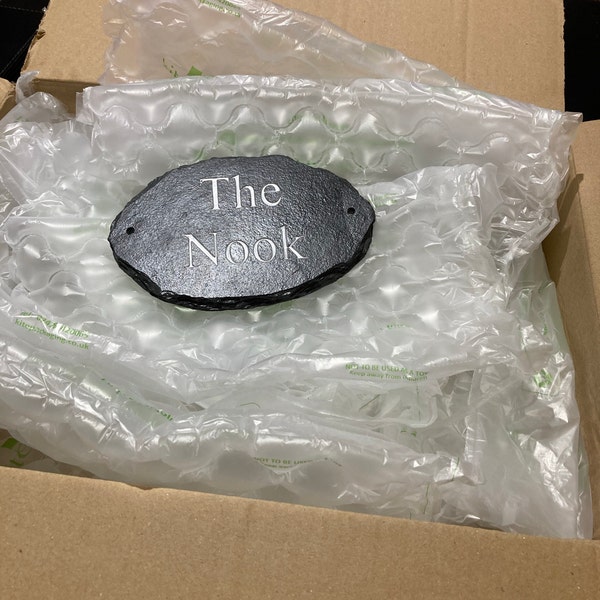 Oval Slate House Sign - 3 Sizes Available - Etsy