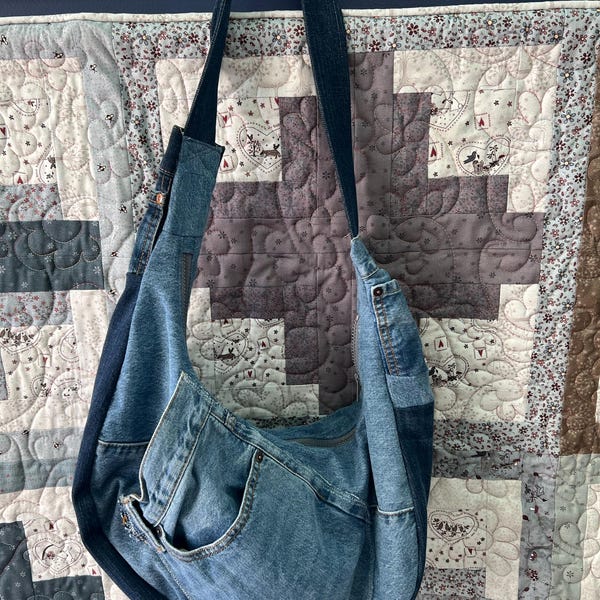 Crescent Bag Sewing Pattern, Oversized Hobo Bag, Crossbody Bag ...