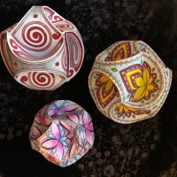 Triskele Paper Globes - Paper Balls - Paper Baubles - Paper Ornaments ...