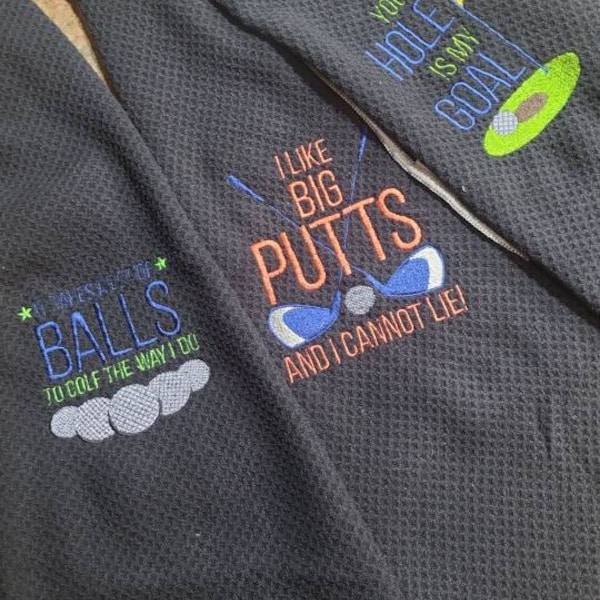 Funny Golf Machine Embroidery Designs for Women, Golf Bag Embroidery ...