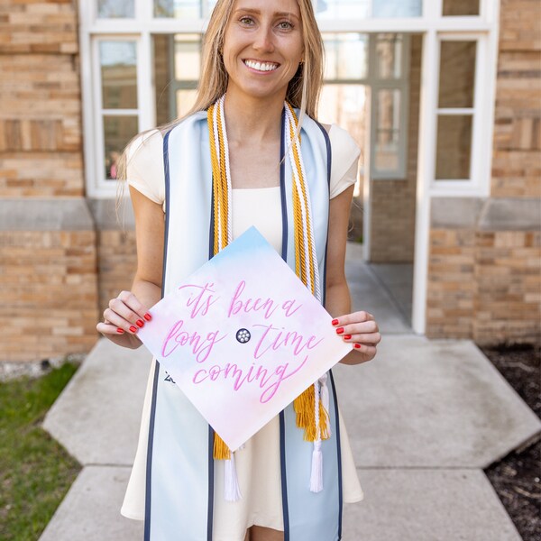 AKA Graduation Cap PRINTED Grad Cap Design Alpha Kappa Alpha Graduation ...