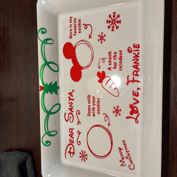 Cookie Tray-santa Platter-mickey Mouse-mickey Tray-mickey Platter ...
