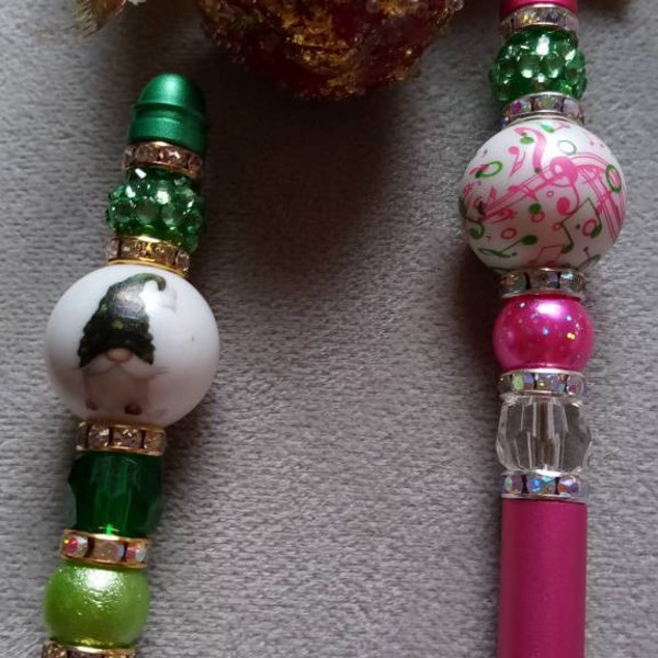 Beaded Pen/gold Floral Beaded Pens/gift for Friends/journal Pen/fancy ...
