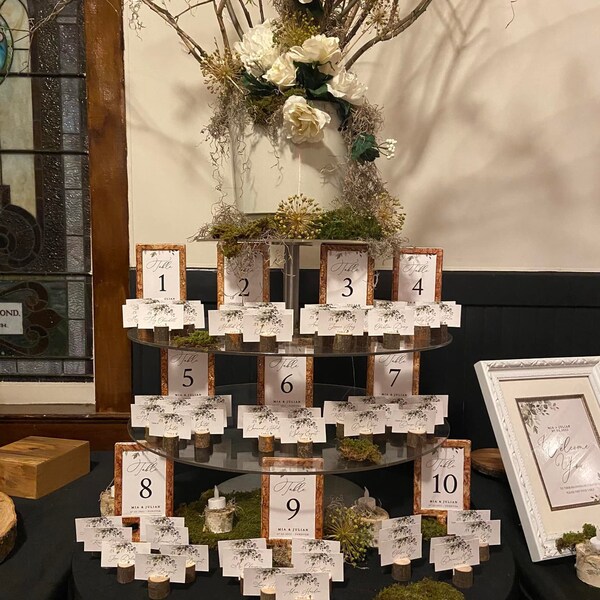 Boho Greenery Table Number Template,greenery Eucalyptus, Leaf Leaves ...