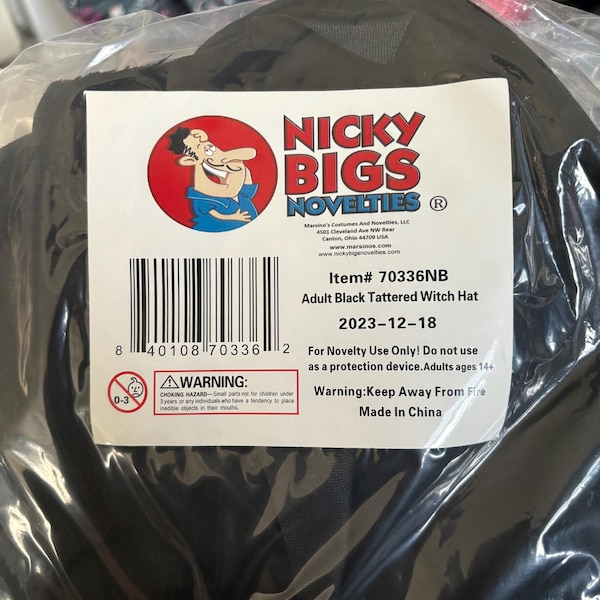 Unisex Adult Tattered Witch Wizard Scarecrow Hat Pointed Sorting ...