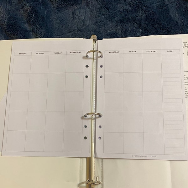 Editable Calendar Templates, Editable PDF, Printable Calendar, Vertical ...