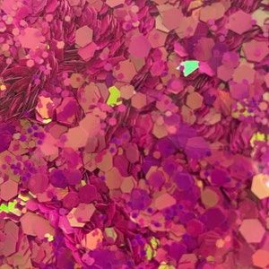 1oz Mini-chunk Mini Chunky Glitter Mixed Size Glitter Mini | Etsy