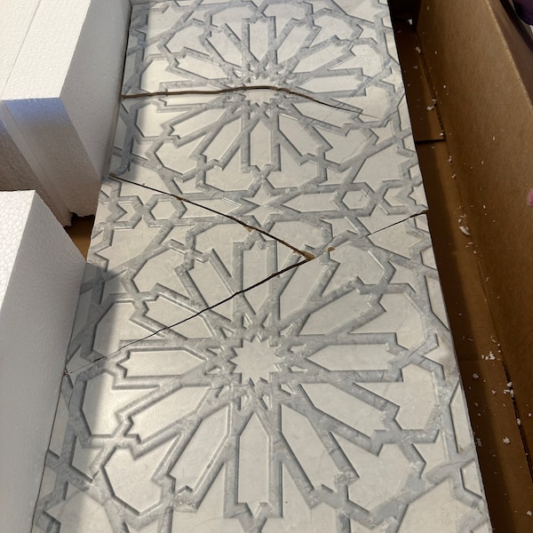 Moroccan Carved Plaster Star Medallion for Wall and Ceiling , Art Deco ...